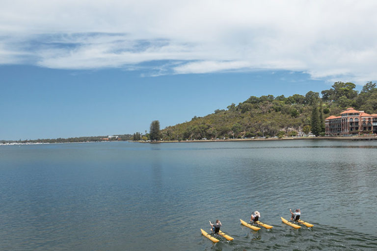 Perth Waterbike adventure experience! Book your tour on the Swan River.
